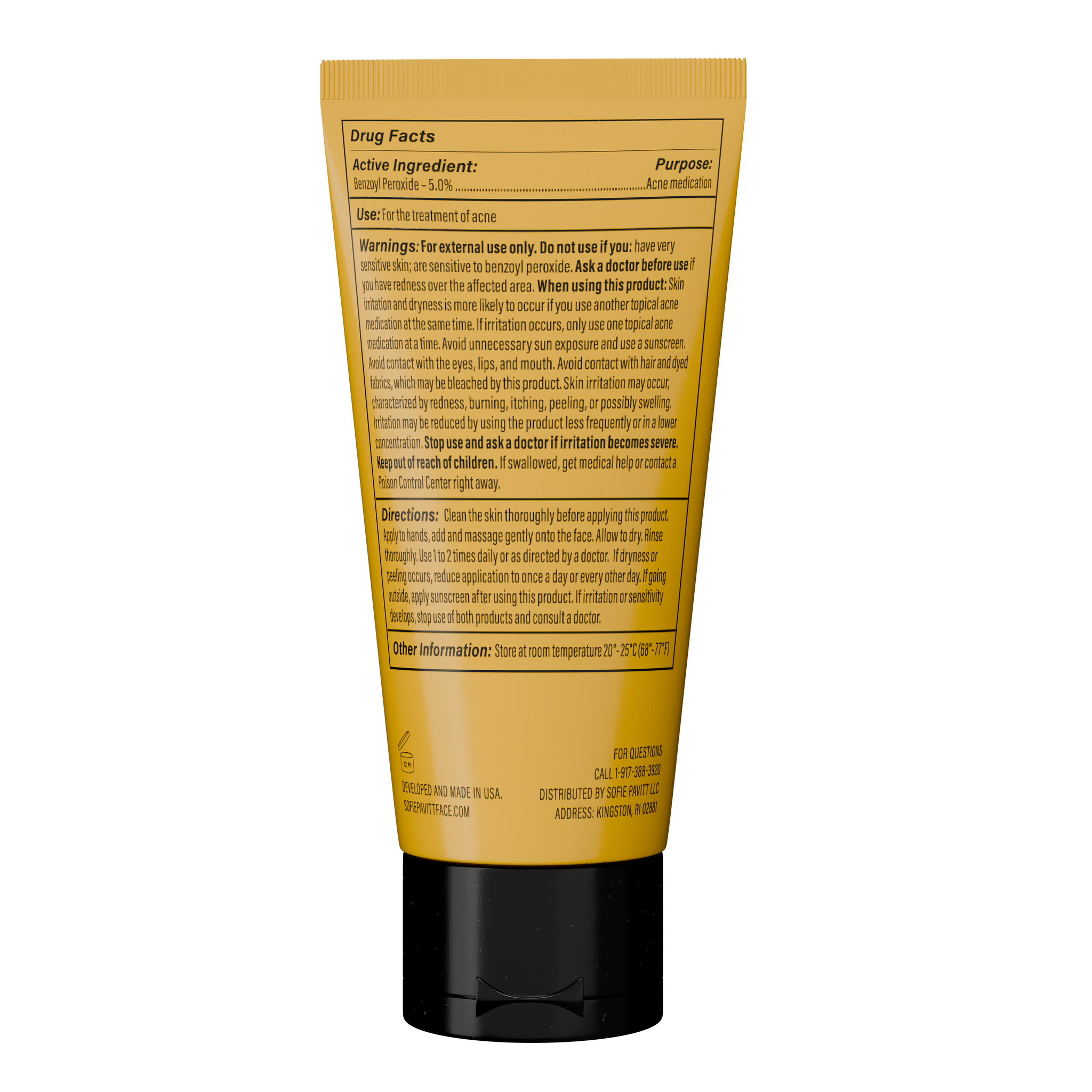 Reset Benzoyl Peroxide Acne Treatment Mask – Sofie Pavitt Face